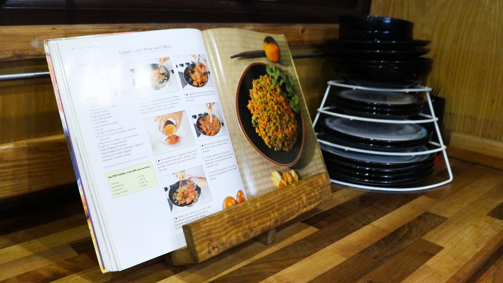 Woodworking PLANS: Easy DIY Cookbook Holder | Recipe Cook Book Stand ...