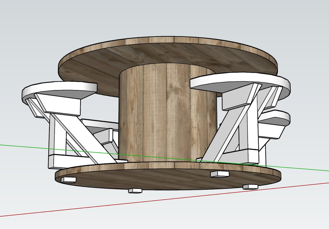 PLANS: Wooden Cable Reel Table Patio Set | Wire Spool | Drum | Round ...