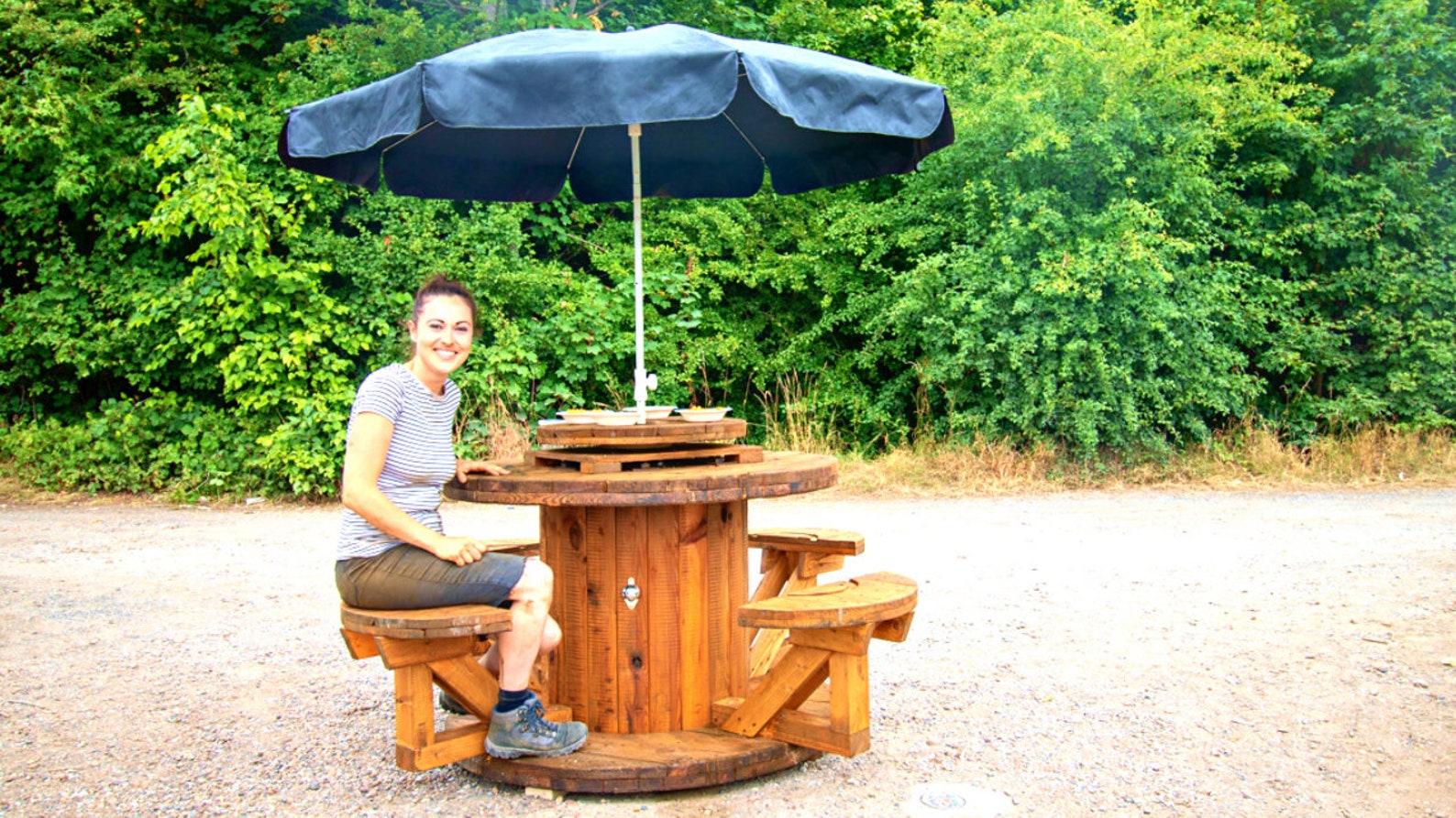 PLANS: Wooden Cable Reel Table Patio Set | Wire Spool | Drum | Round ...