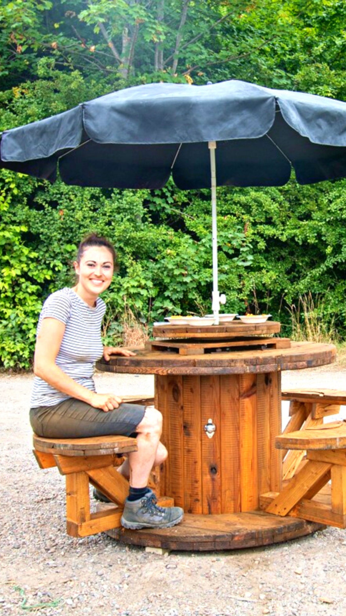 PLANS: Wooden Cable Reel Table Patio Set Wire Spool Drum - Etsy UK