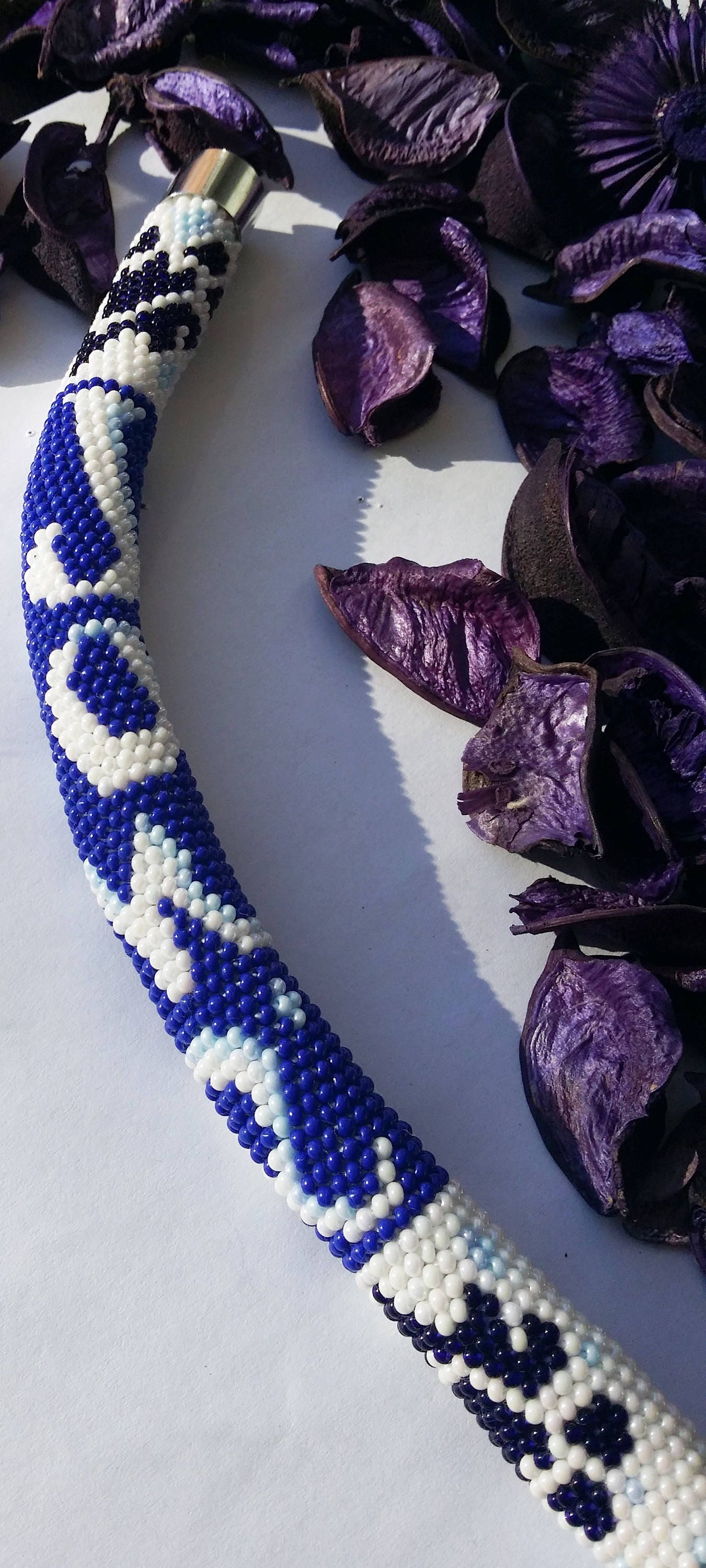 PDF Pattern for Bead Crochet Rope Bracelet-seed Bead Crochet Rope ...