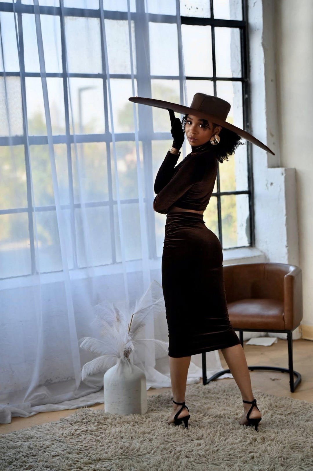 Oversized Wide Brim Statement Hat – Dramatic Fashion Accessory - Etsy