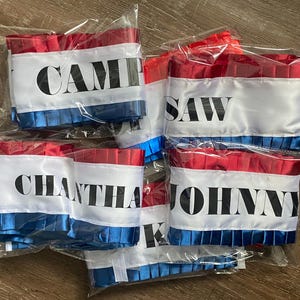 Cowboy Carter Inspired Sash, Red White Blue Sash, Song Titles ...