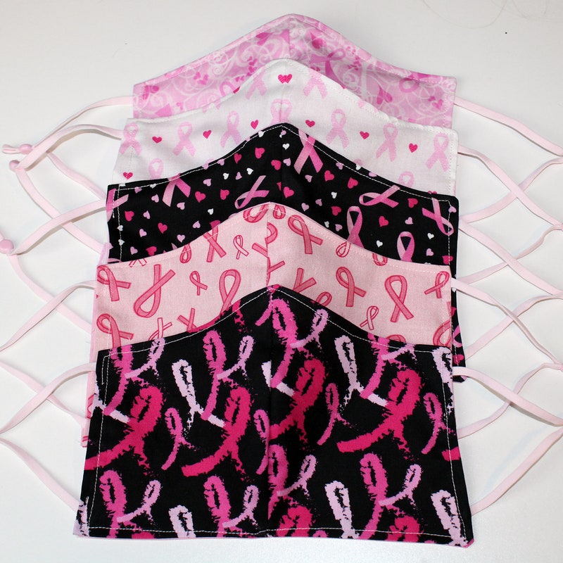 Breast Cancer Mask - Etsy