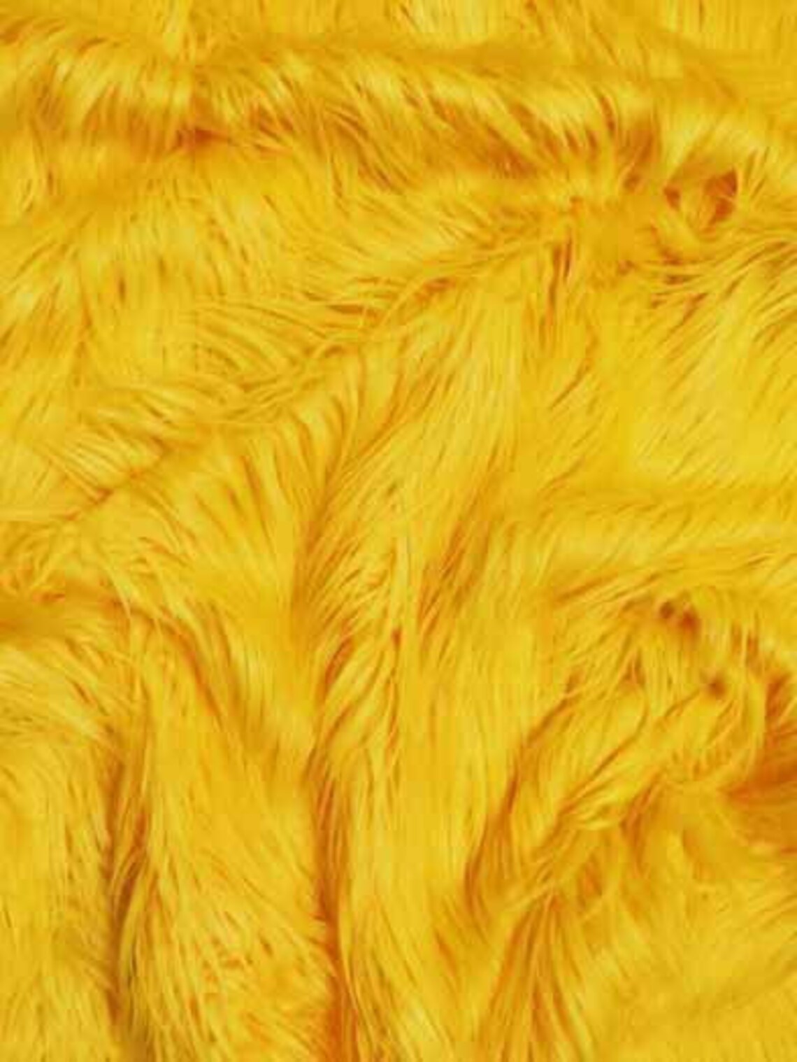 21in Long Yellow faux fur coat / Faux fur jacket / Yellow | Etsy