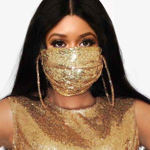 Sequin Mask - Etsy