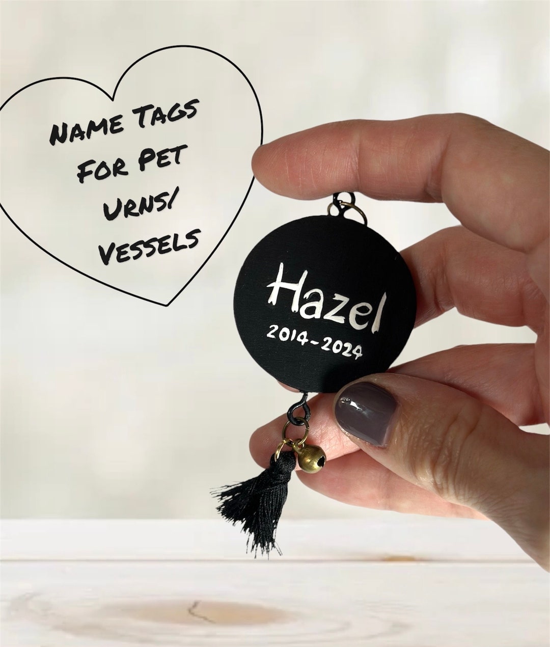 Custom Name Tag for Pet Vessels - Etsy