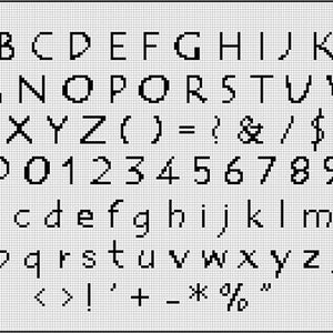 SYMB12 Font for My City Skylines Cross Stitch Pattern ABC Decor PDF ...