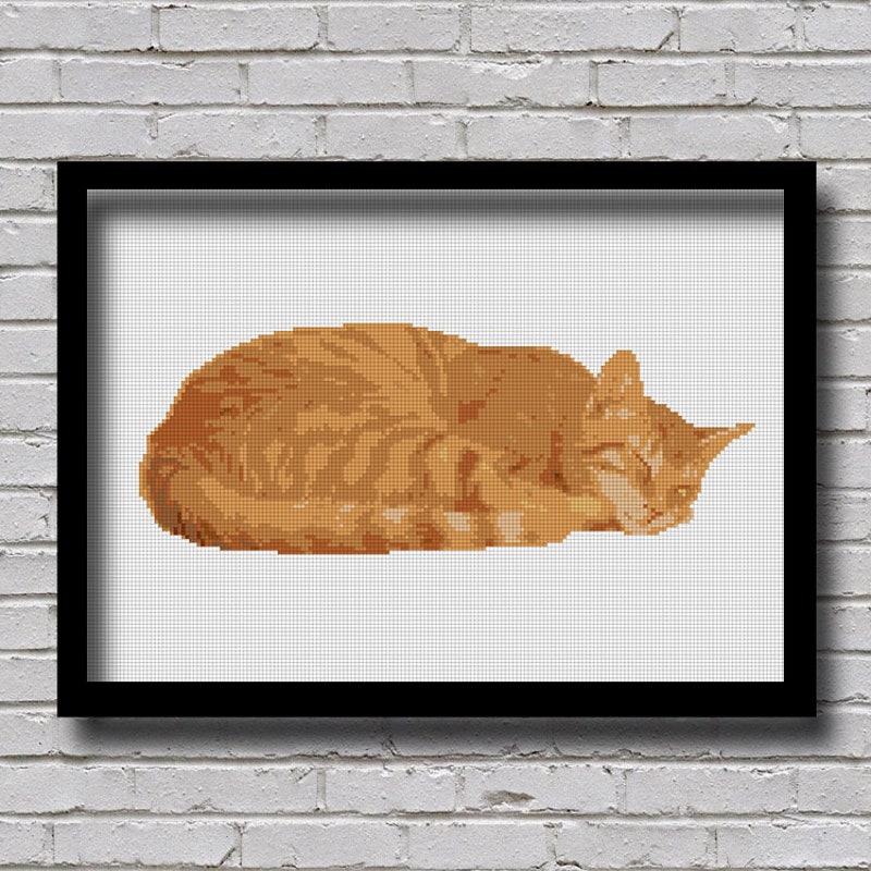 Tabby Cat Cross Stitch Pattern - Etsy