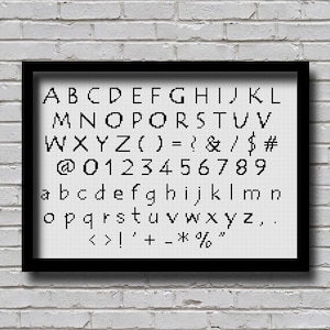 SYMB12 Font for My City Skylines Cross Stitch Pattern ABC Decor PDF ...
