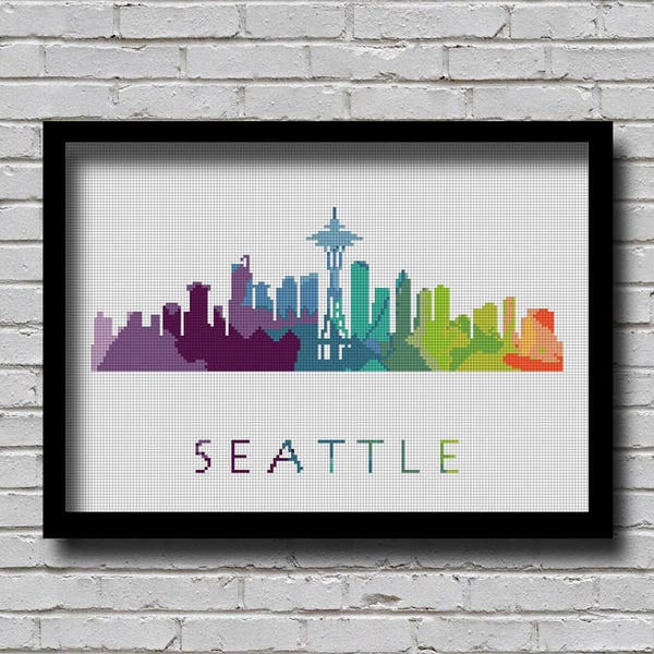 Seattle Silhouette - Etsy