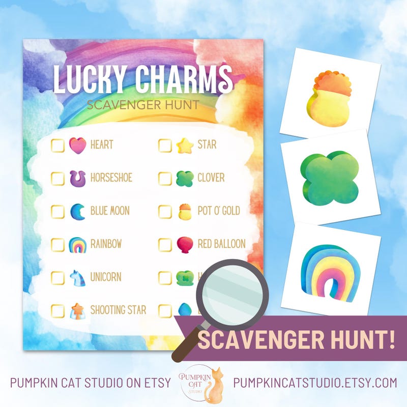 Printable Lucky Charms - Etsy