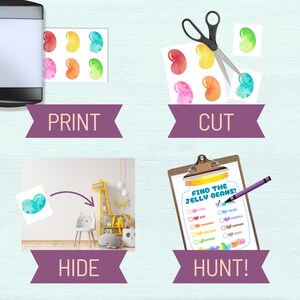Jelly Beans Easter Scavenger Hunt, Printable Children's Games, Kids ...