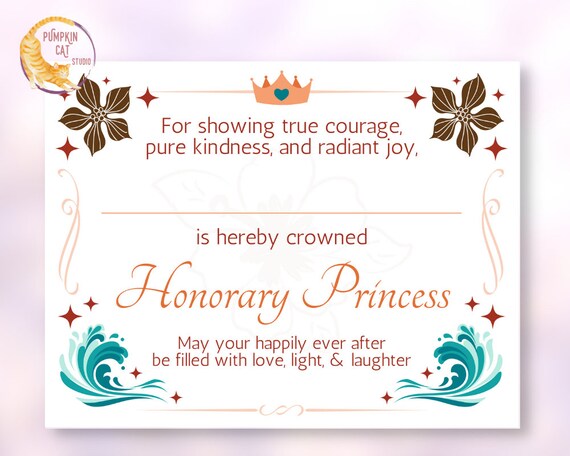 Paper Design & Templates Instant Download Children's Gift Princess ...