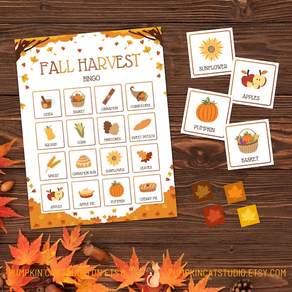 Thanksgiving Bingo - Etsy