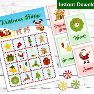 CHRISTMAS Bingo! - 20 Players - Printable Pdfs - INSTANT DOWNLOAD ...