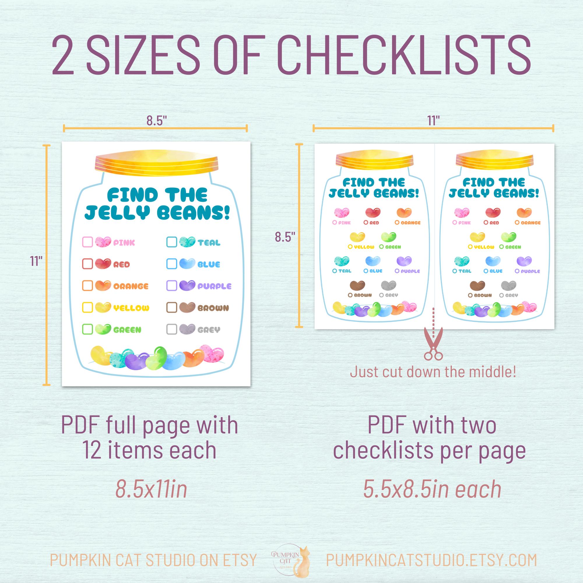 Jelly Beans Easter Scavenger Hunt, Printable Children's Games, Kids ...