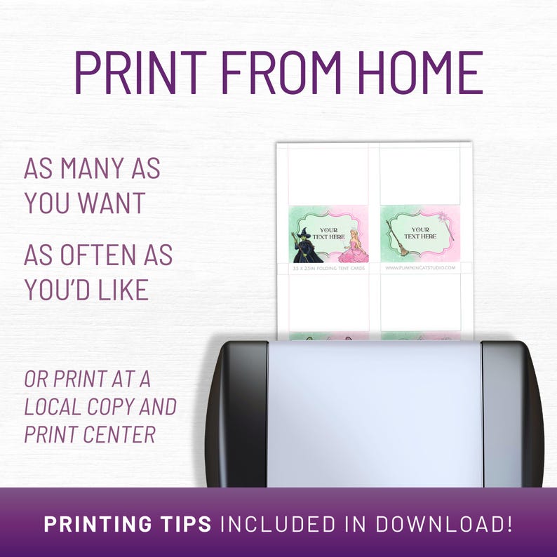 Wicked Inspired Food Labels or Place Cards - 3.5x2.5in Editable Canva ...