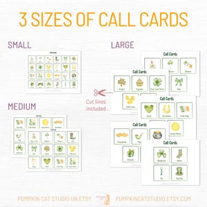 St Patrick's Day Bingo Set - 30 Bingo Cards - 4x4 Grid - Printable Pdfs ...