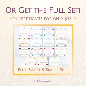 Honorary Princess Certificate Snow White Themed Party Favor and ...