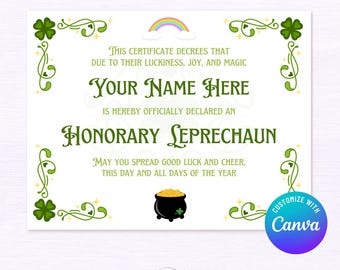 Ceramic Leprechaun St.patrick's Day Decoration - Etsy