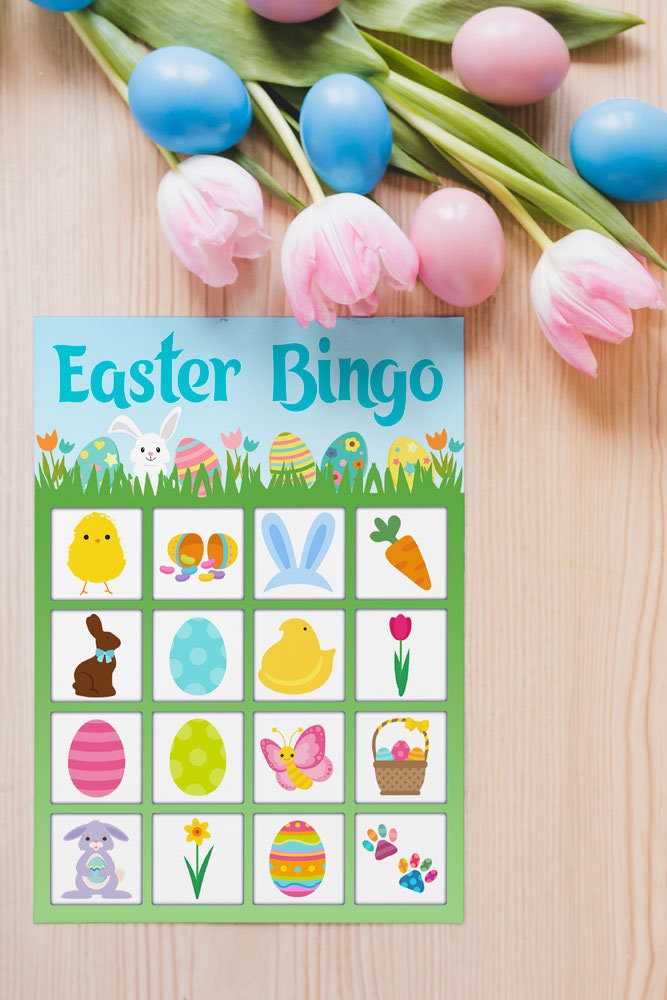 EASTER Bingo 20 Players Printable Pdfs INSTANT DOWNLOAD - Etsy
