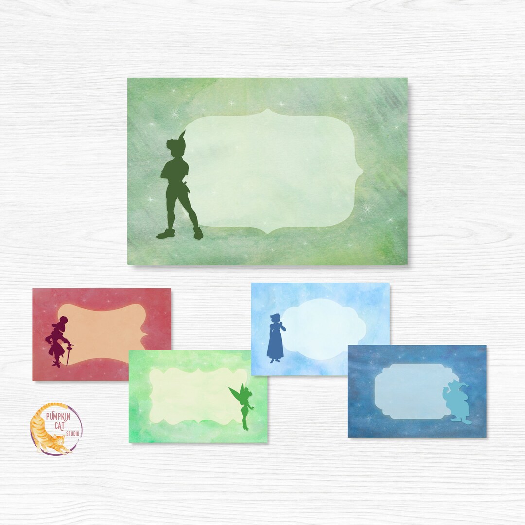 Peter Pan, Printable Autograph Pages - INSTANT DOWNLOAD - 5 Characters ...