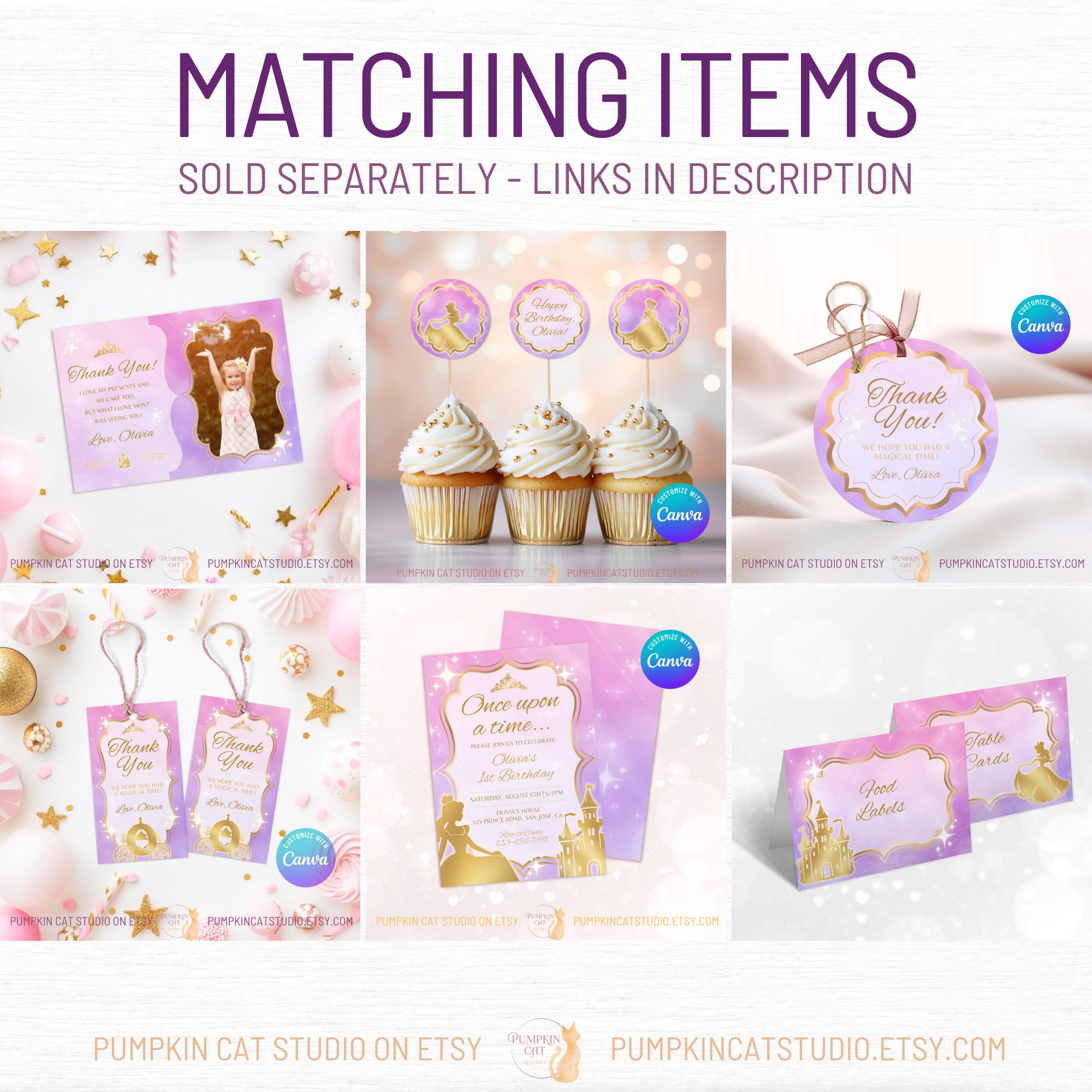 Royal Princess Party Printable Food Label Cards - Girl Birthday Decor ...