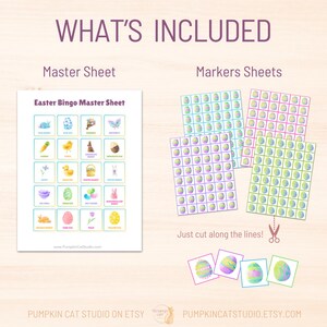 Easter Bingo Set - 30 Bingo Cards - 4x4 Grid - Printable Pdfs - Instant ...