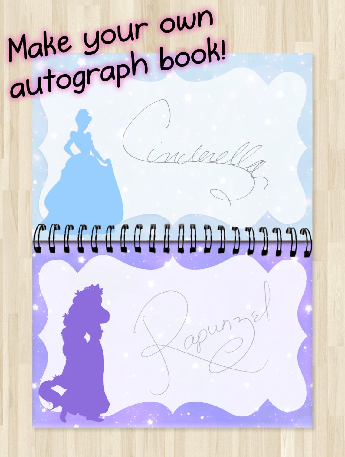 Printable Autograph Pages INSTANT DOWNLOAD Sparkly | Etsy