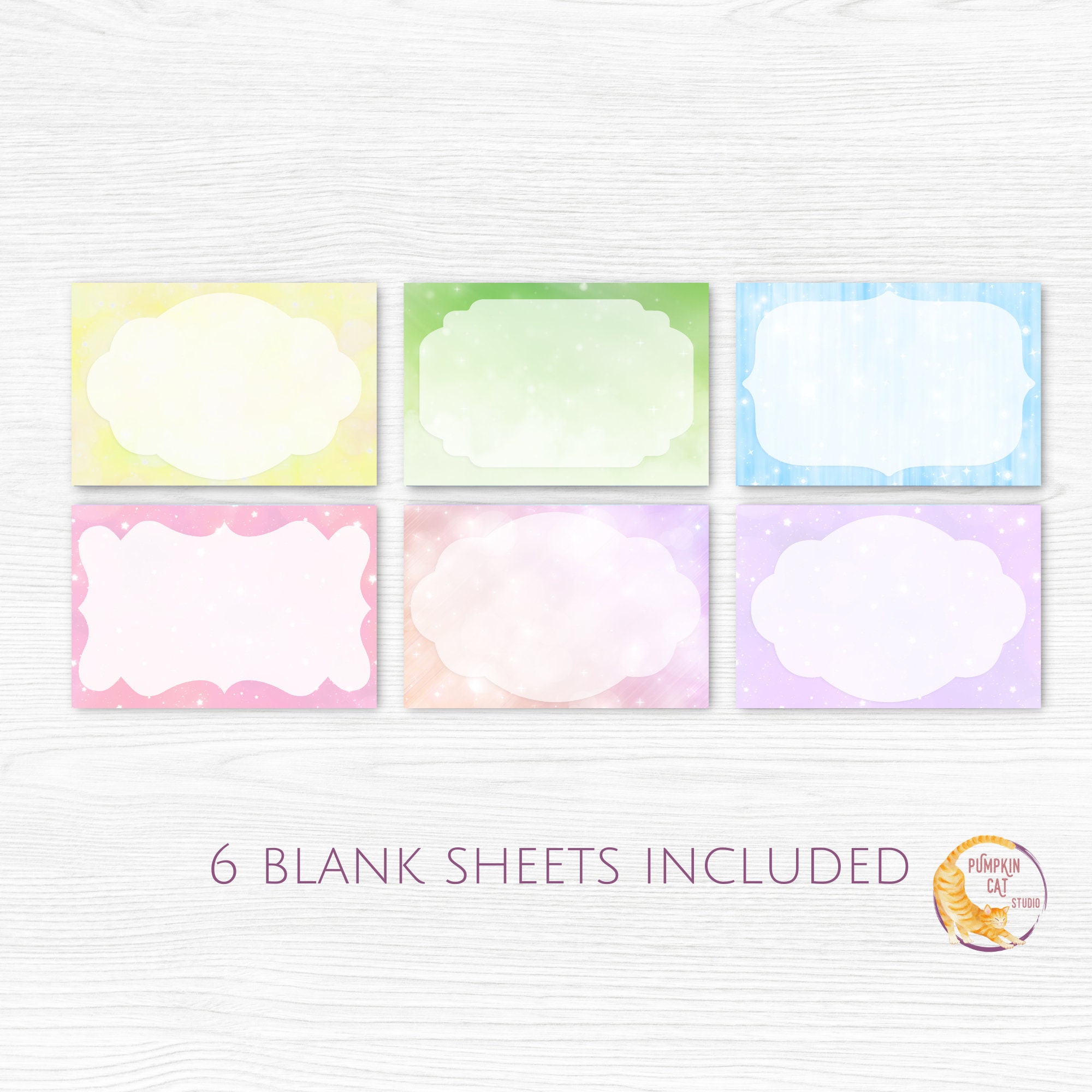 Printable Autograph Pages - INSTANT DOWNLOAD - Sparkly Princess Pack ...