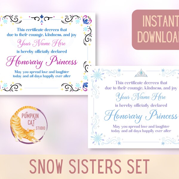 Elsa Certificates - Etsy