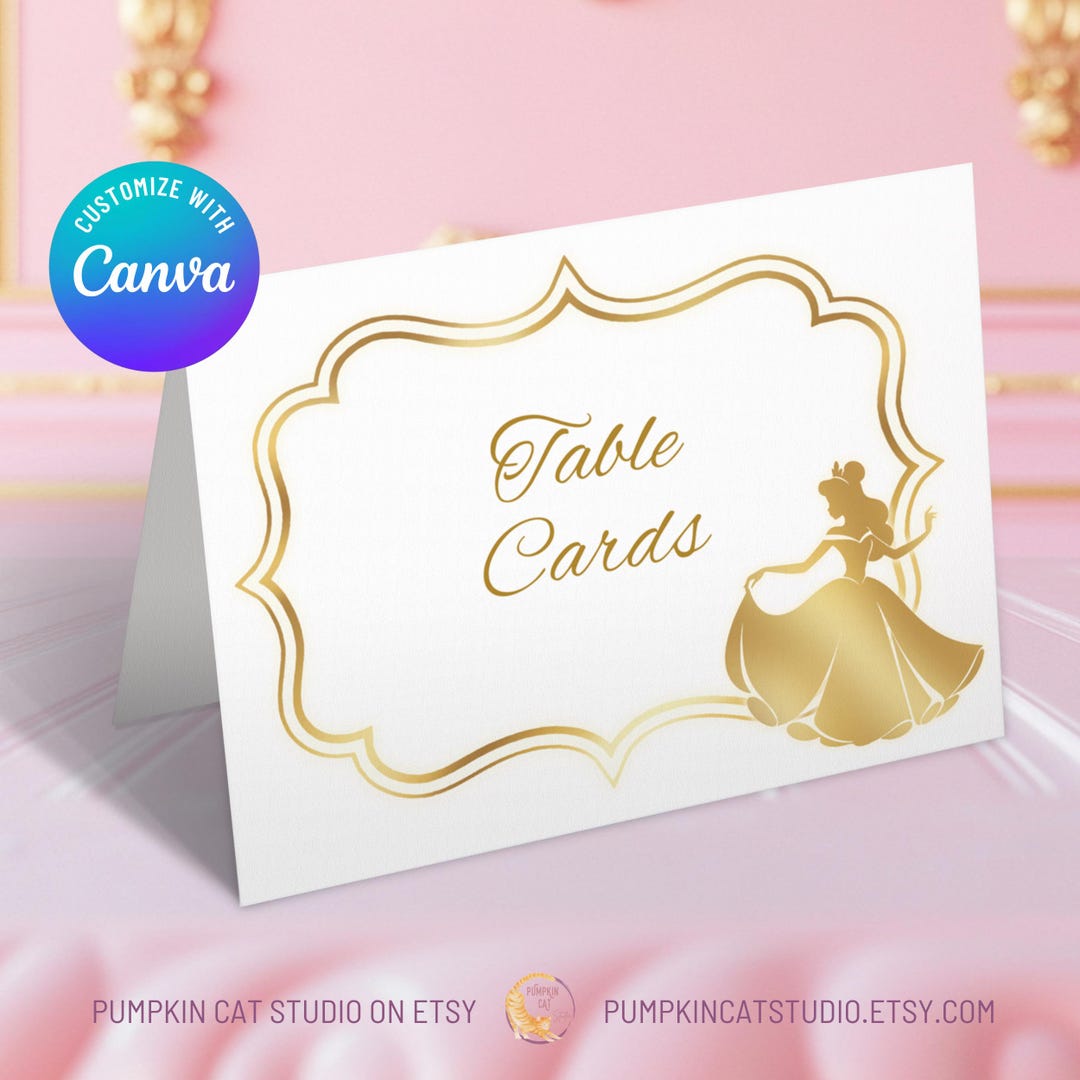 Royal Princess Party Printable Food Label Cards - Girl Birthday Decor ...