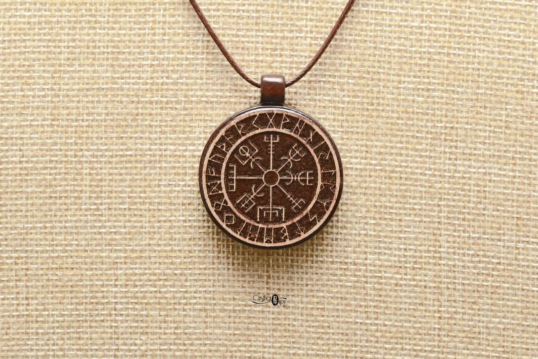 Vegvisir the Runic Viking Compass Necklace – Odin Compass Nordic ...