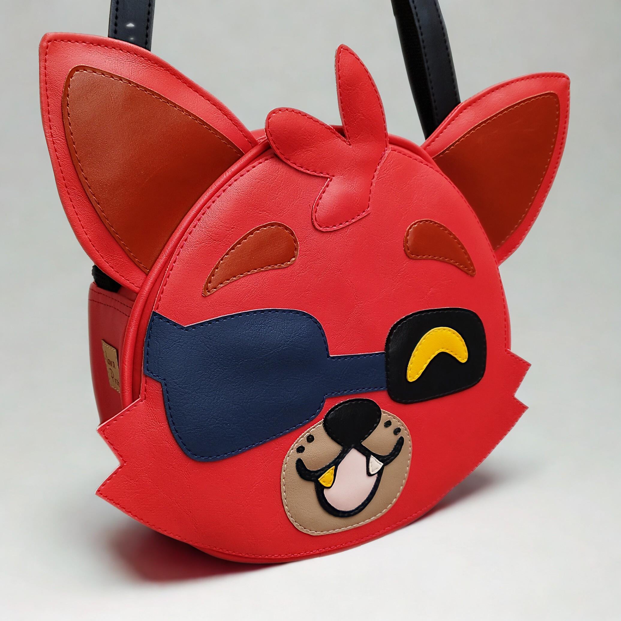 Foxy FNAF Inspired Crossbody Bag, Handmade Vegan Leather Horror Game ...