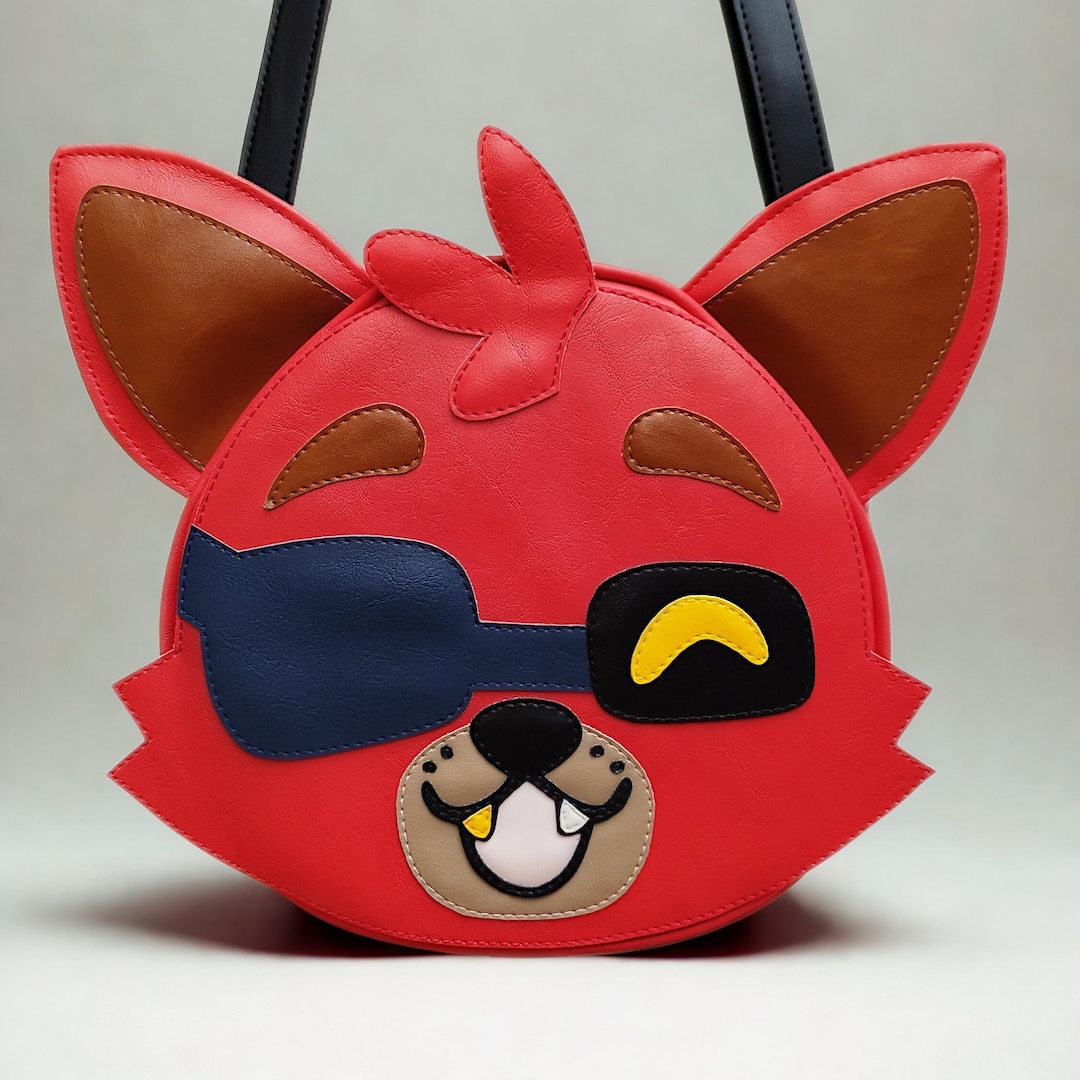 Foxy FNAF Inspired Crossbody Bag, Handmade Vegan Leather Horror Game ...