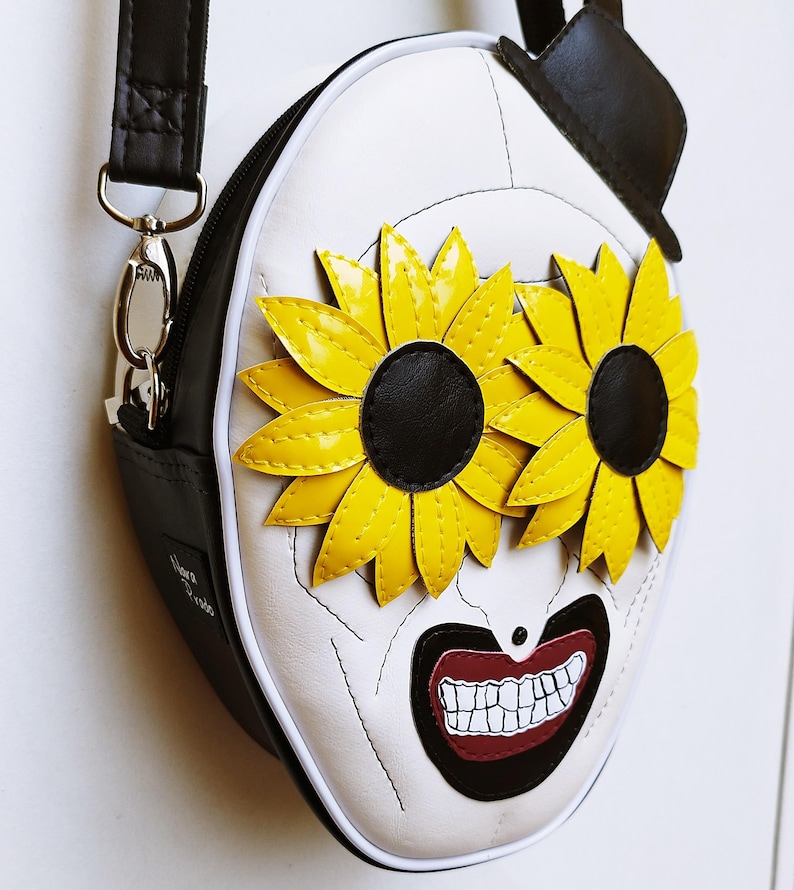 Terrifier Art the Clown Inspired Sunflower Eyes Crossbody Bag, Handmade ...