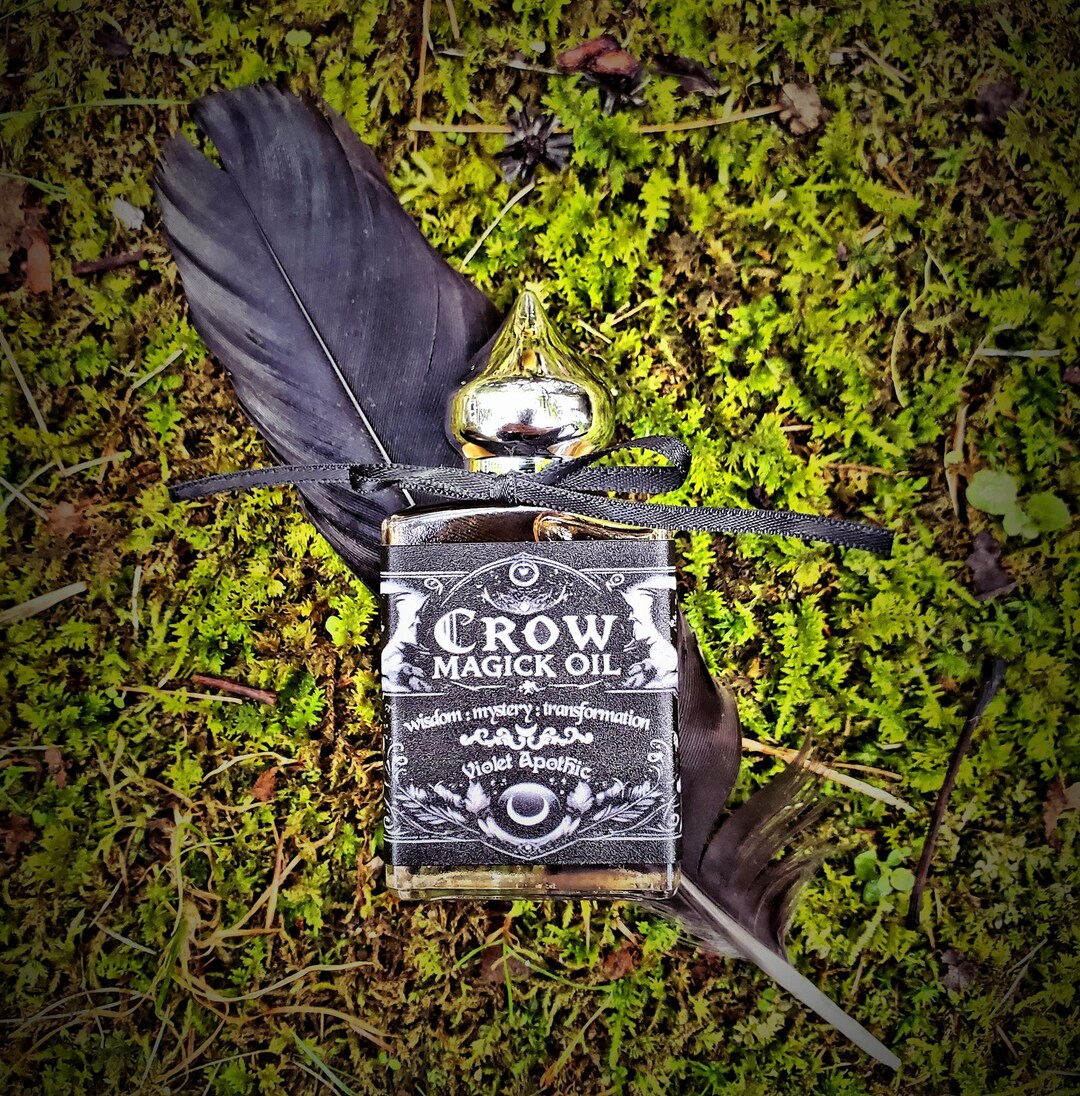 Crow Magick Ritual Oil for Spiritual Transformation, Samhain ...