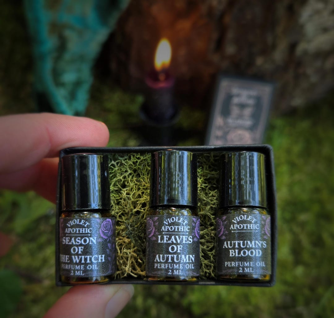 Gothic Autumn Perfume Oil Trio: Witchcraft Inspired Scents (3 X 2ml) - Etsy