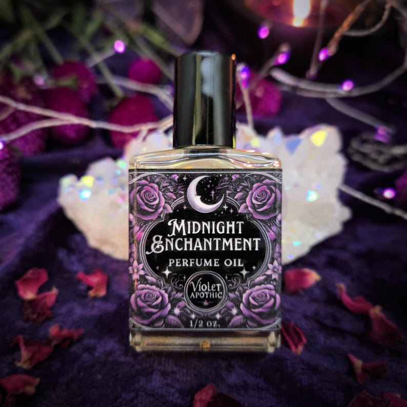 Midnight Enchantment Perfume Oil: Dark Forest Botanical Scent - Etsy