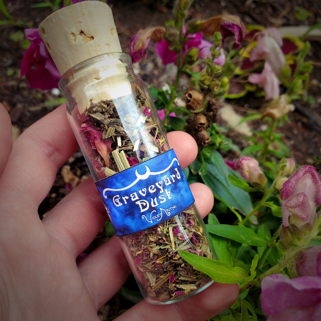 Graveyard Dust Waning Moon Magick Hecate Witchcraft Crossroads Liminal Spaces Dried Snapdragon ...