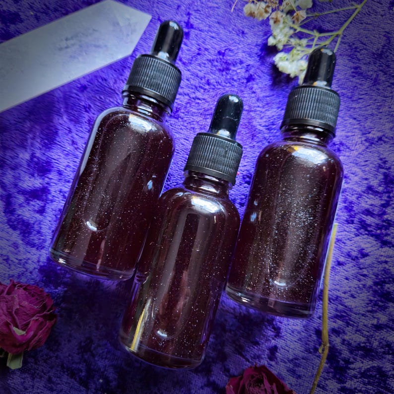 Full Moon Dream Potion: Blue Lotus and Mugwort, Shimmering Purple ...