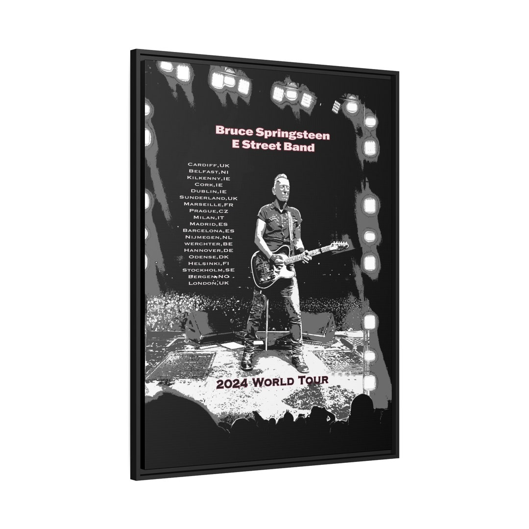 2024 Framed Springsteen Europe Tour Canvas Print - Etsy