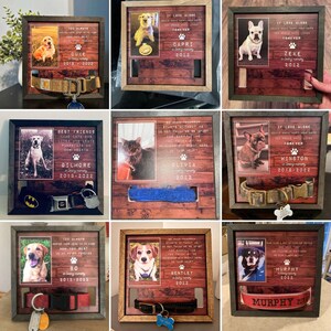 Memorial Pet Loss Frame Dog & Cat, Puppy Memorial Wood Frame With ...