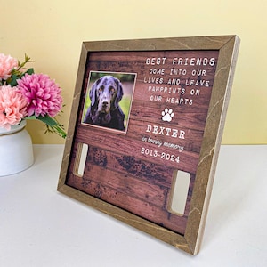 Memorial Pet Loss Frame Dog & Cat, Puppy Memorial Wood Frame With ...