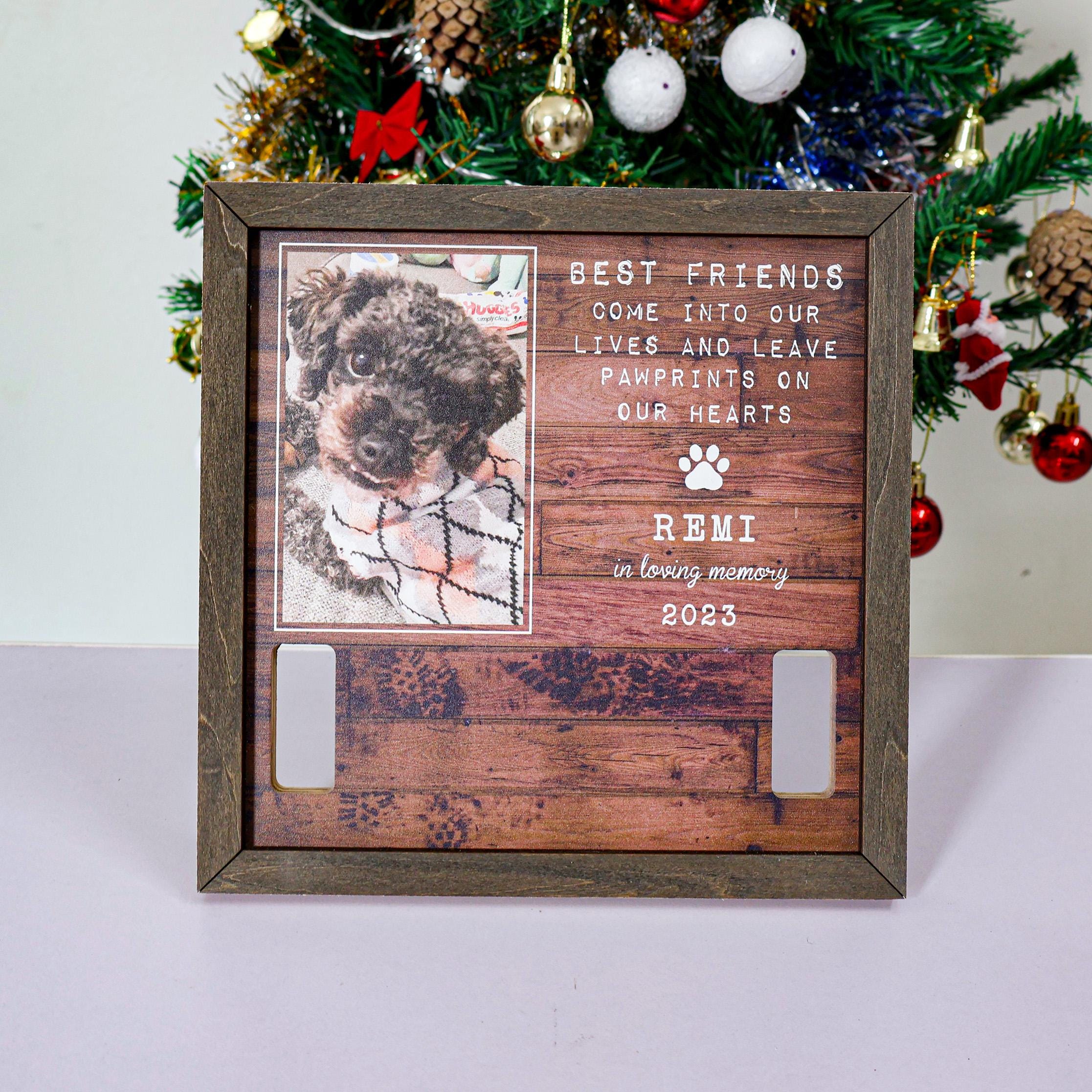 Memorial Pet Loss Frame Dog Cat, Puppy Pet Memorial Wood Frame With ...