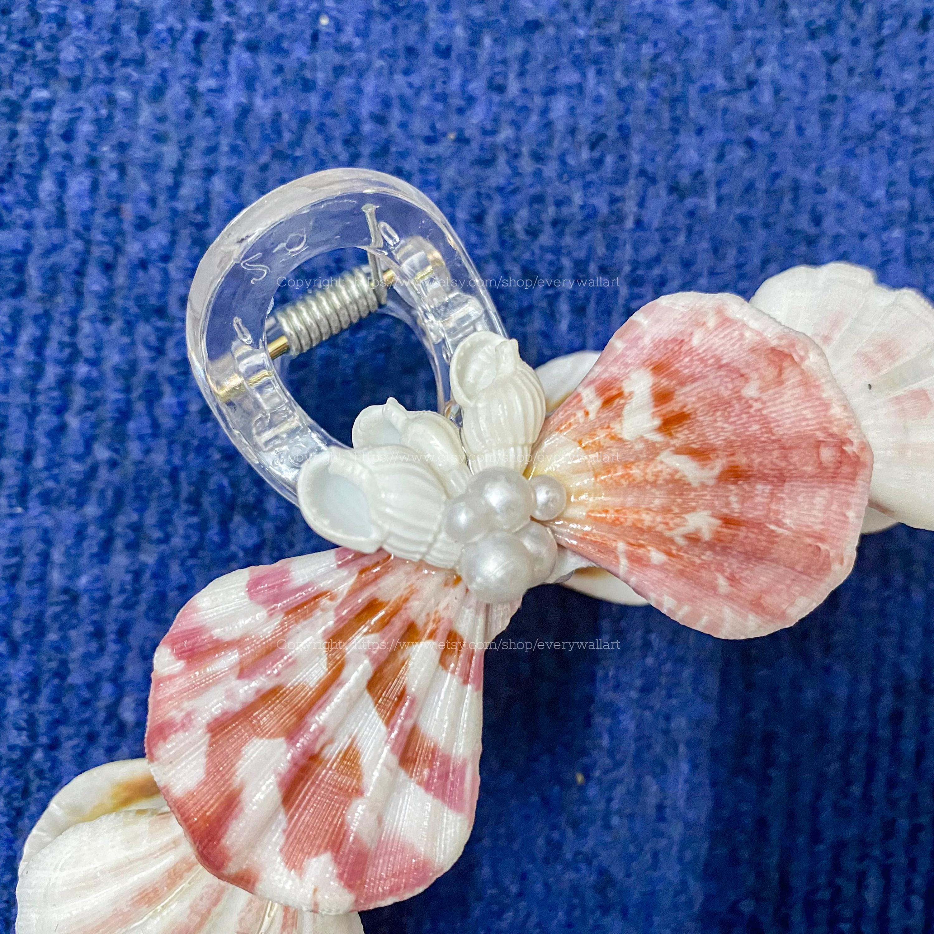 Large Clip Seashell Hair Clip Hair Accessories for Beach Wedding ...
