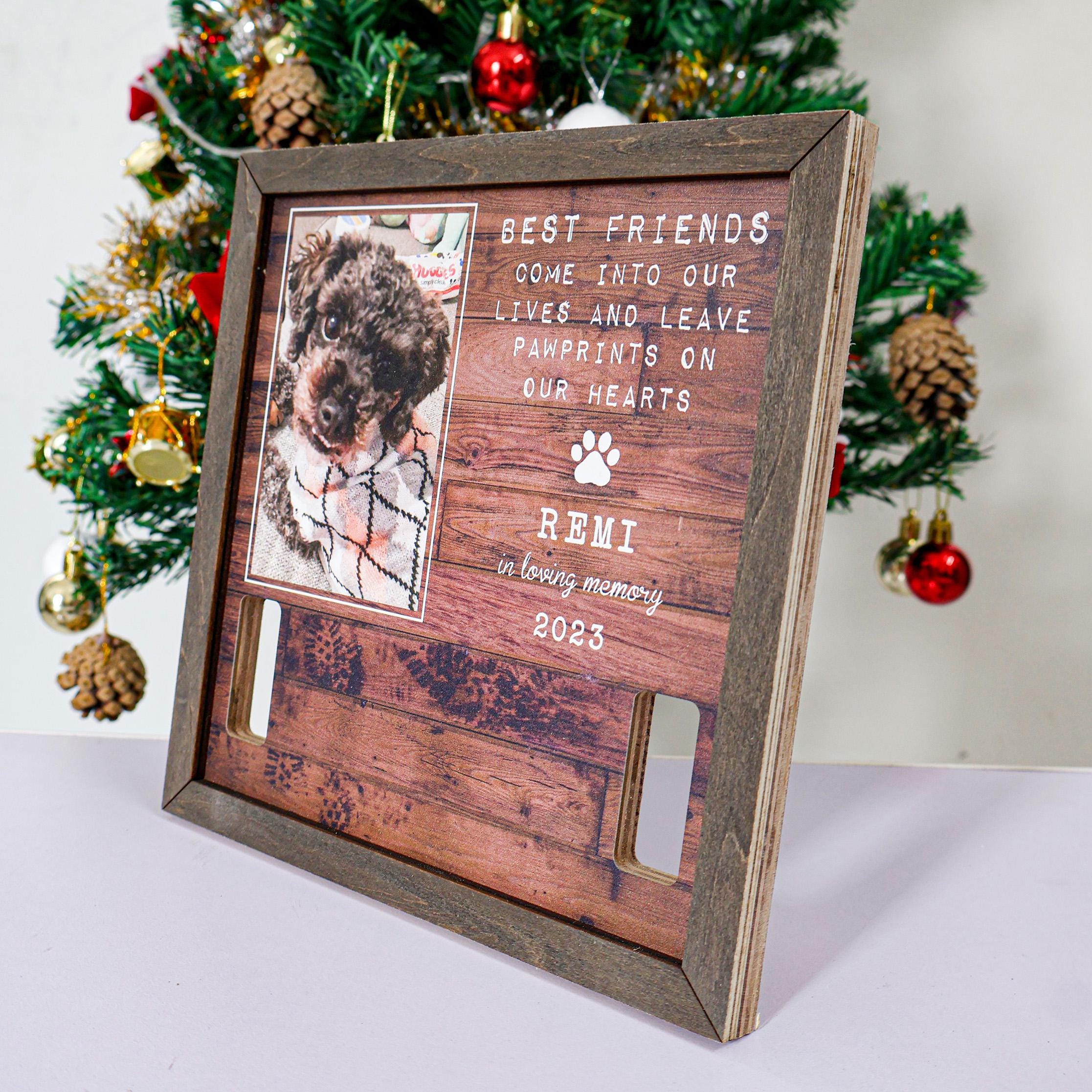 Memorial Pet Loss Frame Dog Cat, Puppy Pet Memorial Wood Frame With ...