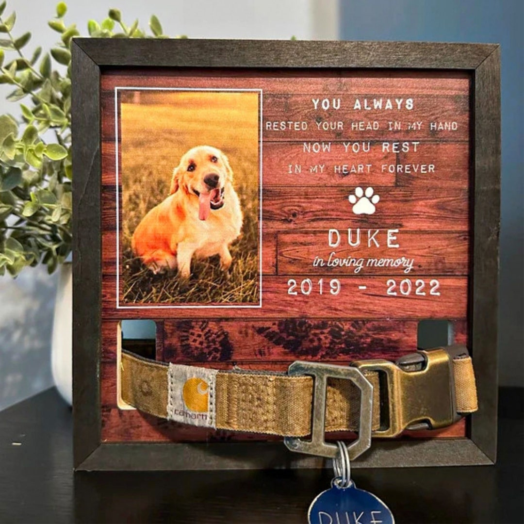 Memorial Pet Loss Frame Dog & Cat Puppy Memorial Wood Frame - Etsy