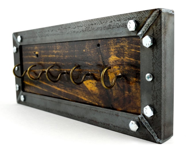 Industrial Key Rack Key Holder Key Hooks - Etsy